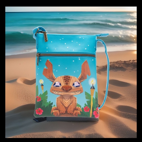 Loungefly | Bags | Disney Lilo And Stitch Carved Wood Tiki Stitch ...